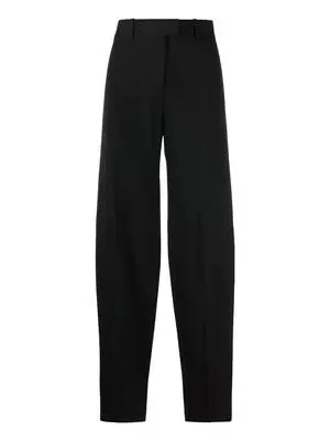 Attico High-waisted Wide-leg Trousers - Black