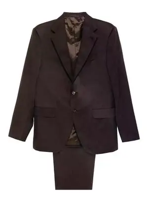 Caruso Single-breasted Suit - Brown