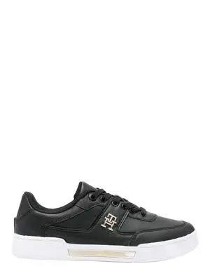 Tommy Hilfiger Low-top Leather Sneakers - Black