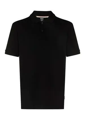 BOSS Pallas Embroidered-logo Polo Shirt - Black