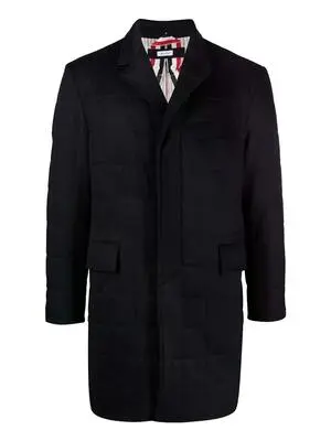 Thom Browne Padded Long-line Jacket - Blue
