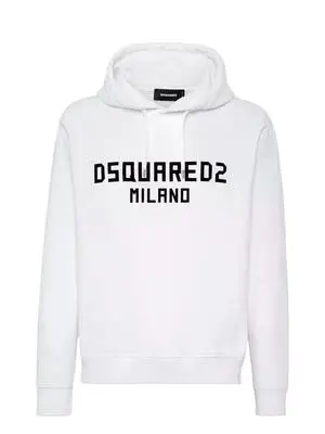Dsquared2 Cotton Drawstring Hoodie - White
