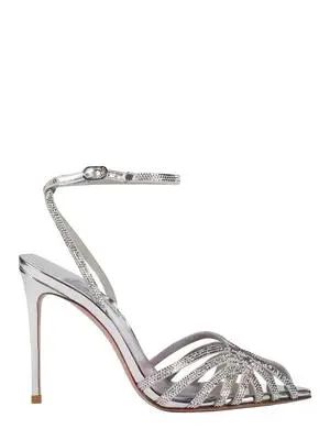 LE SILLA 110mm Embrace Embellished Sandals - Silver