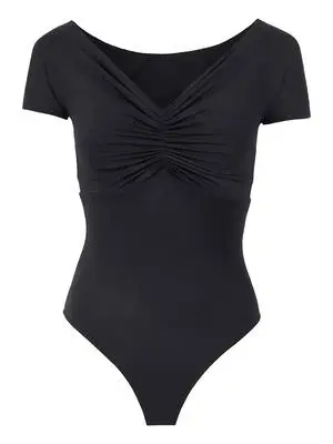 AMIR SLAMA Ruched Body - Black