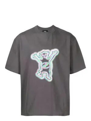 We11Done Graphic-print Cotton T-shirt - Grey