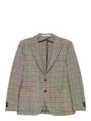 Tagliatore Checked Blazer - Neutrals