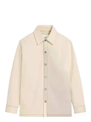 AMI Paris De Coeur Shirt Jacket - Neutrals