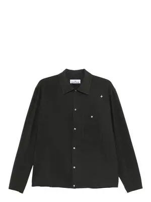 Stone Island Press-stud Overshirt - Grey