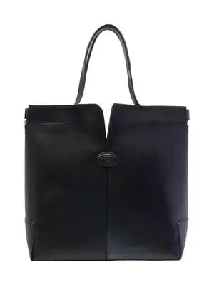 TOD'S Leather Tote Bag Black