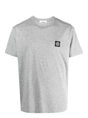 Stone Island Logo-patch Short-sleeve T-shirt Grey