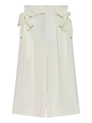 Fabiana Filippi Bow-detail Trousers - White