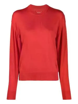 Zadig&Voltaire Emma Cut-out-sleeves Wool Jumper - Red