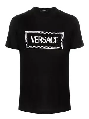 Versace Logo-detail T-shirt - Black