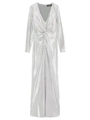 Ralph Lauren Twist-detail Gown - Silver