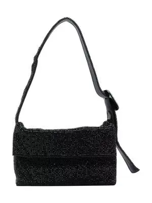 Benedetta Bruzziches Crystal-embellished Clutch - Black