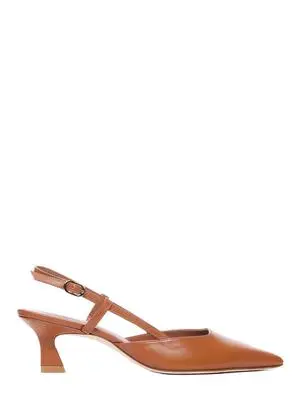 STUART WEITZMAN 50mm Vinnie Slingback Pumps - Brown