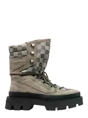 MISBHV Logo-print High-top Sneakers - Neutrals