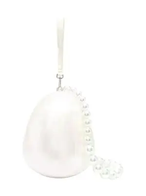 Simone Rocha Egg Faux Pearl Tote - Neutrals