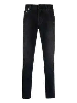 Dolce & Gabbana Dg Essentials Slim-fit Jeans - Black