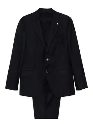 LUIGI BIANCHI MANTOVA Virgin Wool Suit - Blue