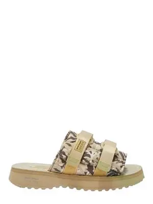 Palm Angels X Suicoke Moto-p Touch-strap Slides - Neutrals