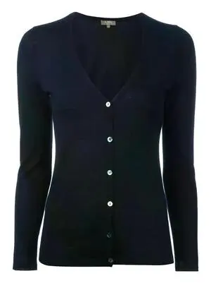 N.peal Cashmere Button Up Cardigan - Blue