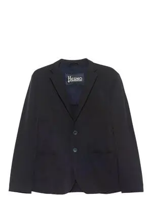 Herno Textured Two-button Blazer - Blue