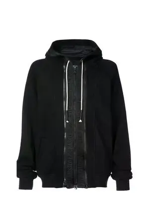 MOSTLY HEARD RARELY SEEN Zip Front Hoodie - Black