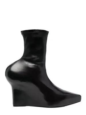Givenchy Sculpted-detail 120mm Ankle Boots - Black