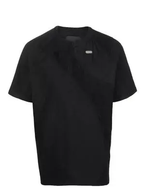 HELIOT EMIL Panelled Short-sleeved T-shirt - Black