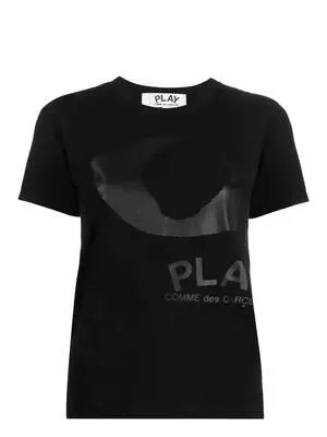 Play Comme Des Garcon Eye Print T-shirt - Black