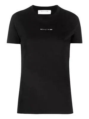 1017 Alyx 9sm Circle Logo-print Cotton T-shirt - Black