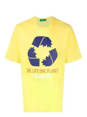 Dsquared2 Logo-print Short-sleeved T-shirt - Yellow