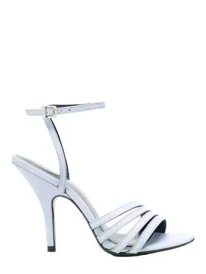 Patrizia Pepe 60mm Leather Sandals - Blue