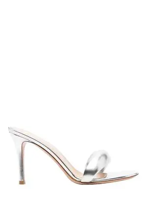 GIANVITO ROSSI Bijoux Padded Sandals Silver