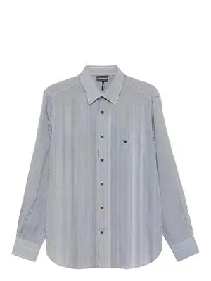 Emporio Armani Pinstripe Shirt - Blue