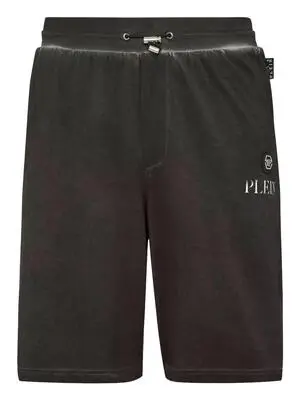 Philipp Plein Basic Plein Old Dye Shorts - Black