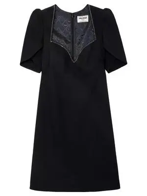 Zadig&Voltaire Roxelle Crystal-embellished Minidress - Black