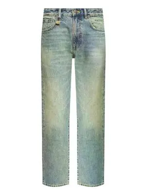 R13 Logo-appliqué Straight Leg Jeans - Blue