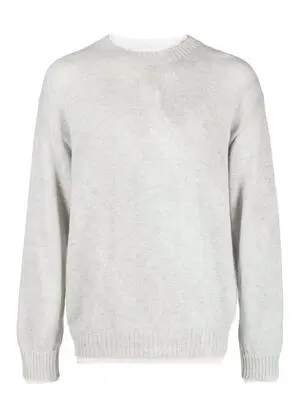 MSGM Long-sleeved Knitted Sweatshirt - Grey