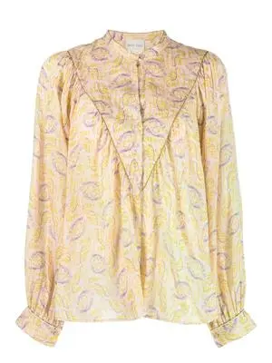 FORTE_FORTE Abstract-print Blouse - Neutrals