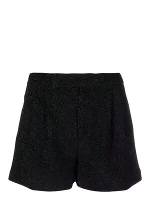ALESSANDRO ENRIQUEZ Lurex-embellished Short Shorts - Black