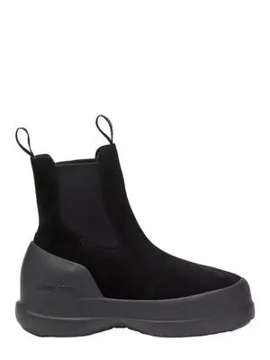Moon Boot Luna Logo-print Boots - Black