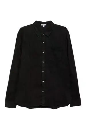 JAMES PERSE Linen Long-sleeves Shirt - Grey