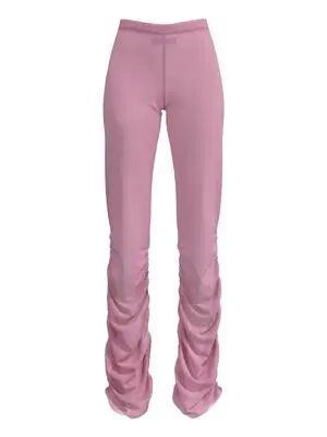 MARGHERITA MACCAPANI Ruched Slim-fit Trousers - Pink