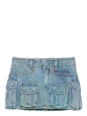 Alexander Wang Mid-rise Mini Skirt - Blue