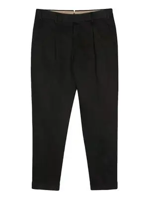 PT TORINO Mid-rise Tapered Trousers - Black