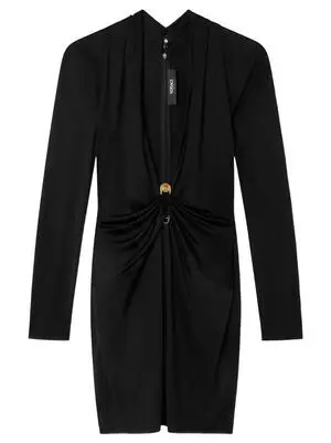 Versace Safety Pin Mini Dress - Black