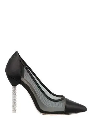 SOPHIA WEBSTER Jasmine 110mm Crystal-embellished Pumps - Black