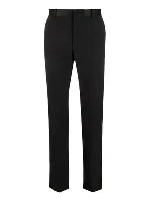 Philipp Plein Straight-leg Wool-blend Trousers - Black